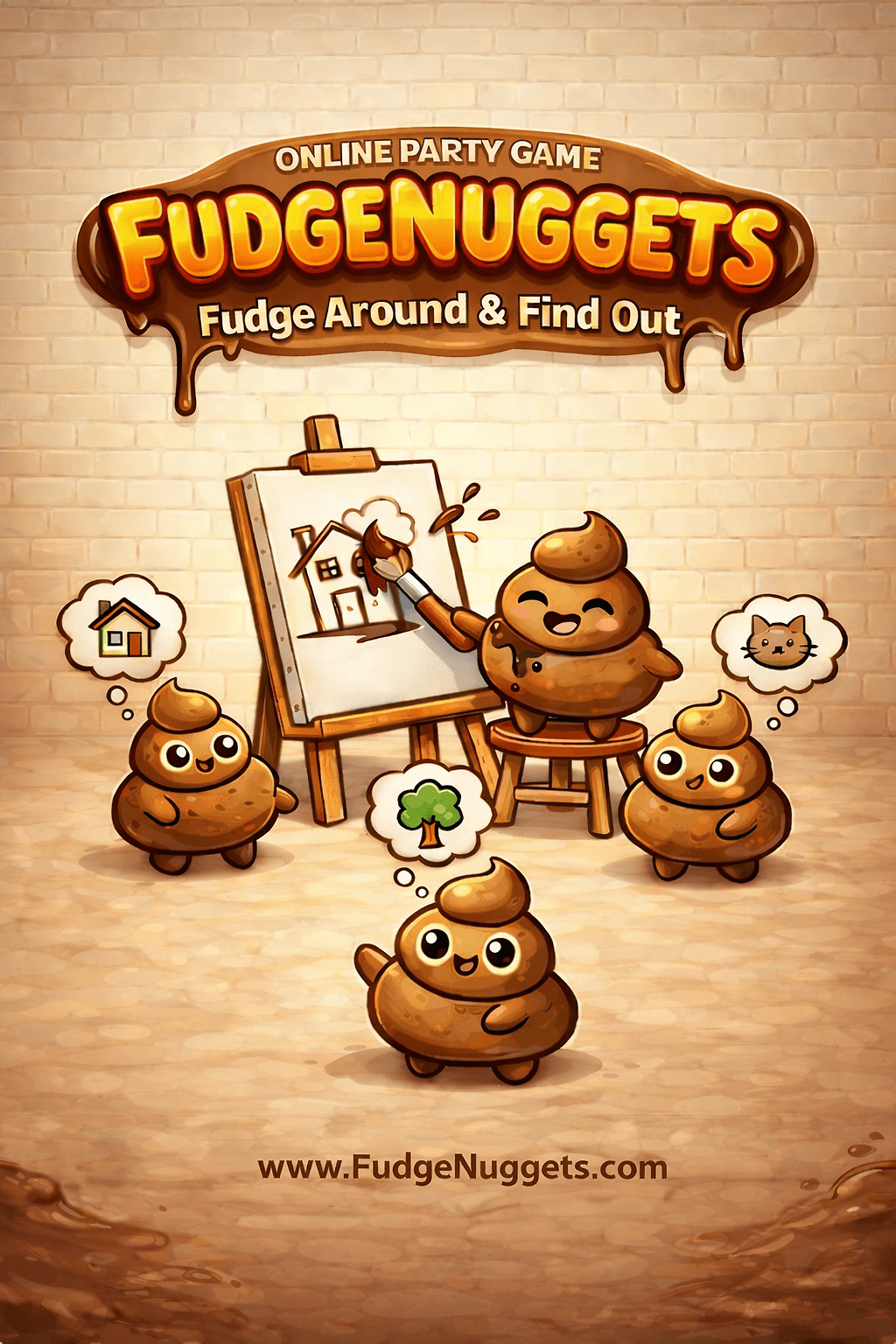 FudgeNuggets - Free Multiplayer Drawing & Guessing Game